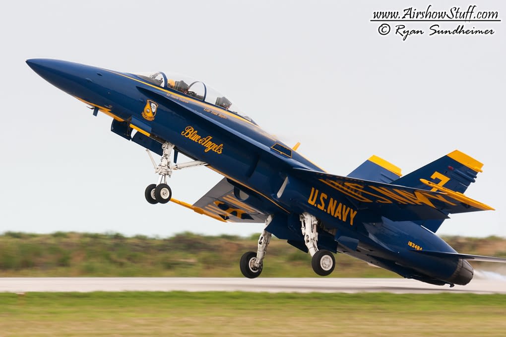 Blue Angels Add "New" F/A-18B Hornet To Squadron - AirshowStuff